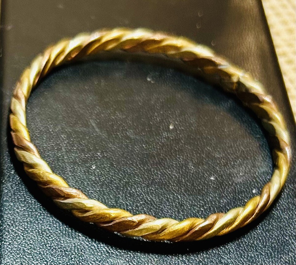 Vintage Mixed Metals Twisted Copper Brass Bangle Bracelet | eBay