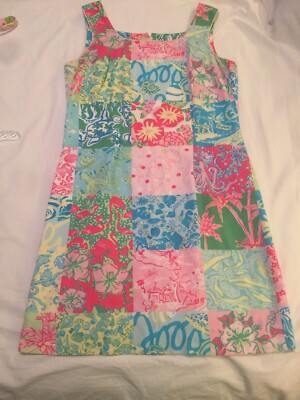 VGUC Lilly Pulitzer Krista Shift Lilly’s Y2K Millennium 2000 Patch, Sz ...