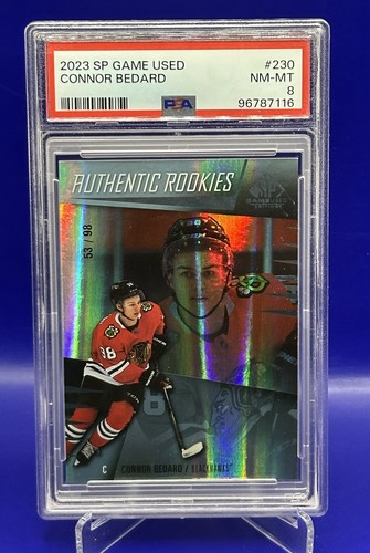 2023-24 Upper Deck SP Game Used - Authentic Rookies Connor Bedard #230 ...