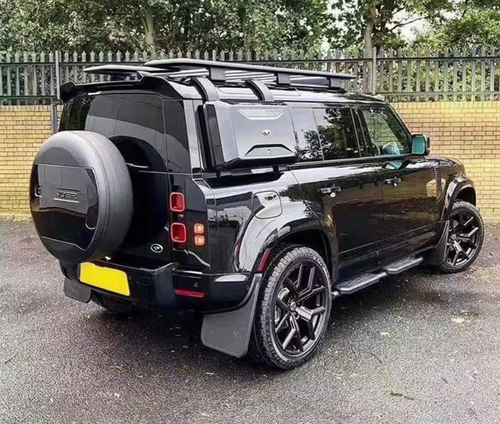 For Land Rover Defender 2020-2023 Black Alloy Top Roof Rack Luggage ...