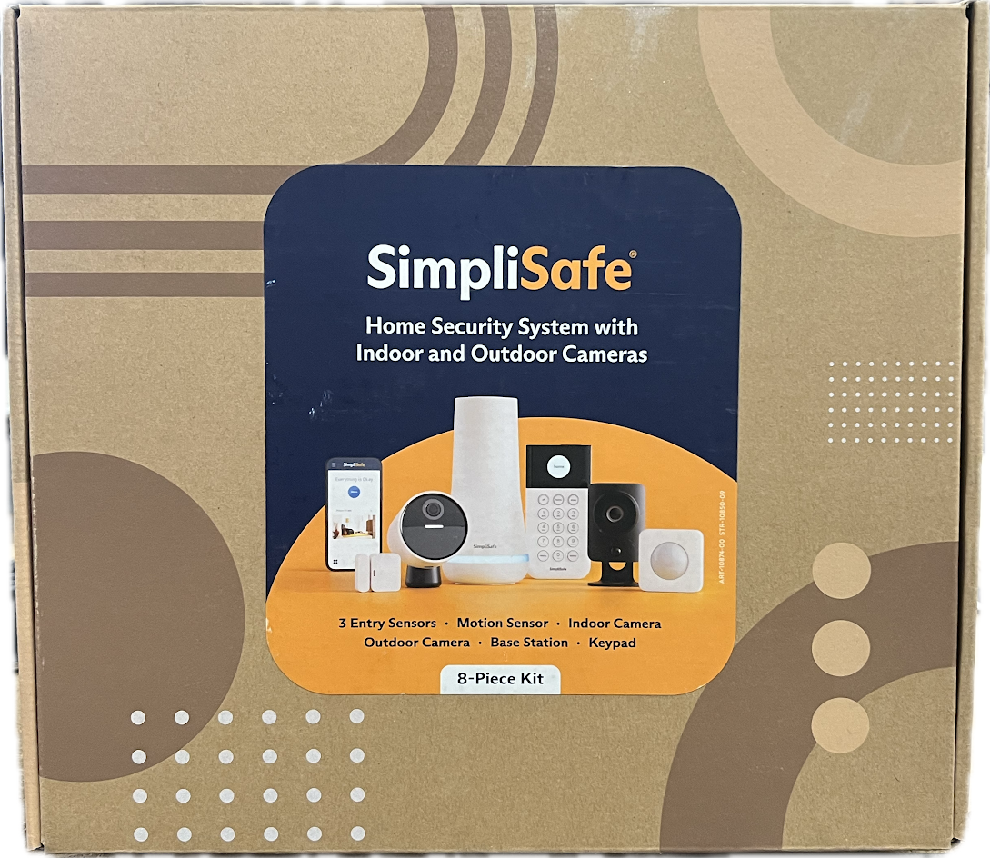 SimpliSafe Home Security System, Indoor And Outdoor Cameras 8 Piece Kit ...
