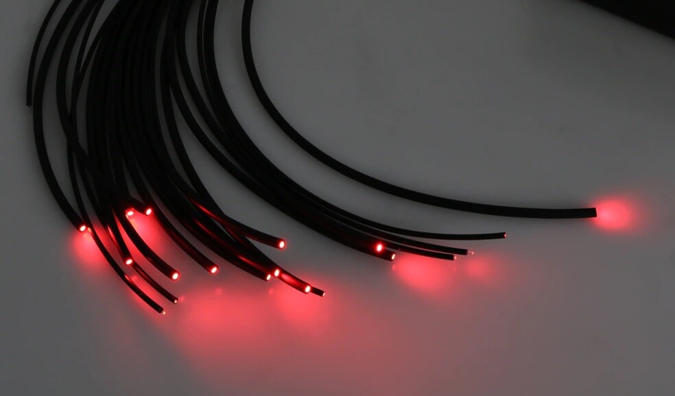 Lichtleiter Glasfaserkabel Lichtfaser Lichtwellenleiter 2m 2mm PVC Isolierung | eBay.de