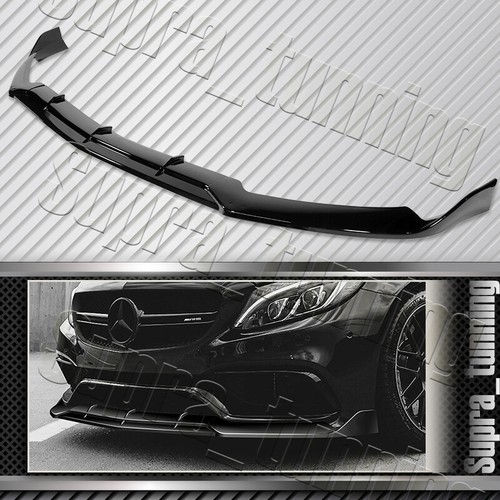 Front Bumper Spoiler Lip For 15-21 Mercedes-Benz W205 C63 AMG (Painted ...