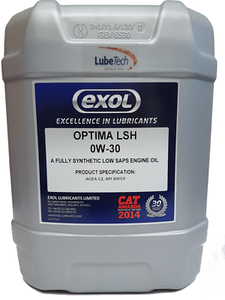 EXOL 0W30 FULLY SYNTHETIC ENGINE OIL LOW SAPS ACEA C-2 20 LITRE DPF ...