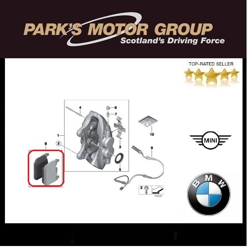 BMW Genuine Front Brake Pads Repair Kit Asbestos- 1 2 3 4 Series ...