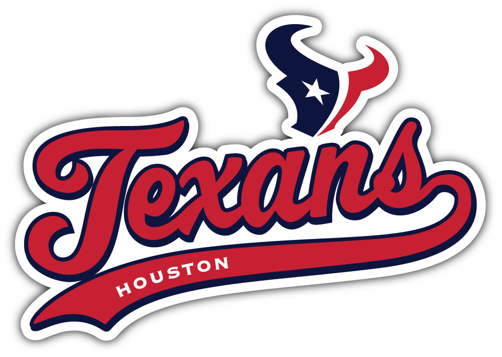 Houston Texans Stickers Decals 2ct NFL Houston Texans Team Slogan