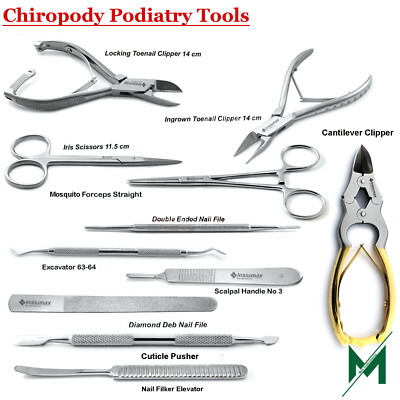 Professional Podiatry Kit Chiropody Ingrown Nail Clipper Manicure ...