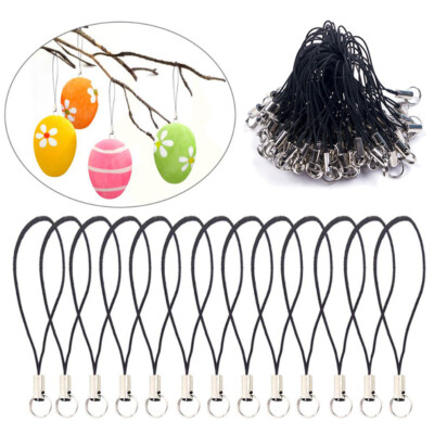 100Pcs Cell Mobile Phone Dangle Strap Charm Lanyard DIY Cord Jewelry ...