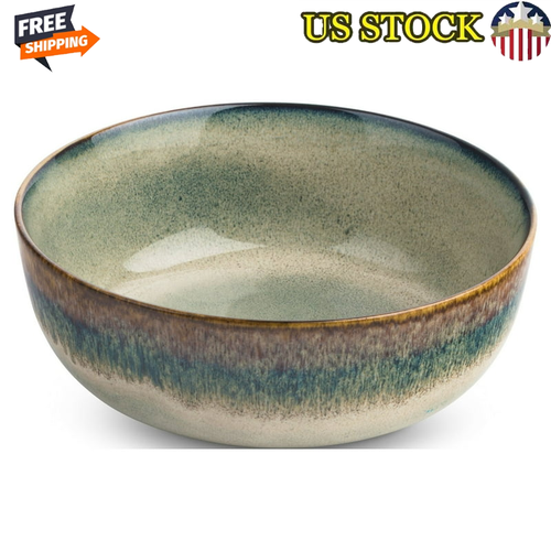 Kayce Collection Ceramic Round Bowl Durable Unique Reactive Glaze ...