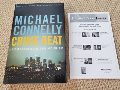 Michael Connelly - SIGNED signature only - CRIME BEAT -1st/1st ...