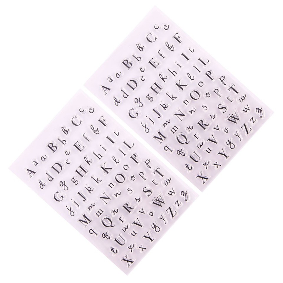 2 PCS Detachable Character Stamp Clear Stamps for Making Journaling ...