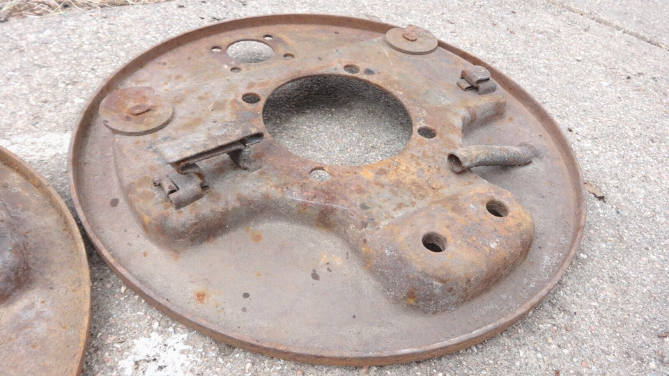1939 1940 1941 Ford REAR BRAKE BACKING PLATES Original pair Hydraulic ...
