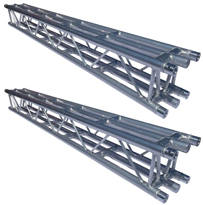 Two 8.2FT (2.5 Meters) 3mm. Straight Square Aluminum Truss Segment W ...
