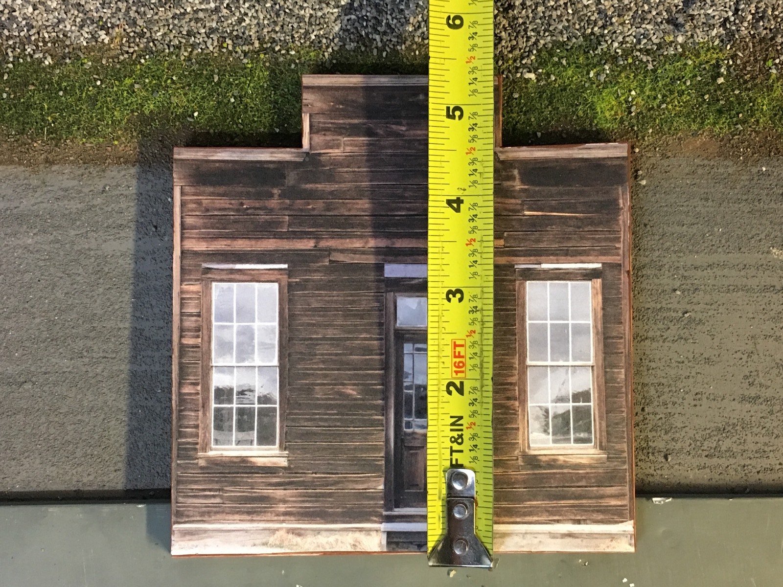 O Scale Scratch Built "SHANTY" Rural Farm Country Building Front/Flat ...