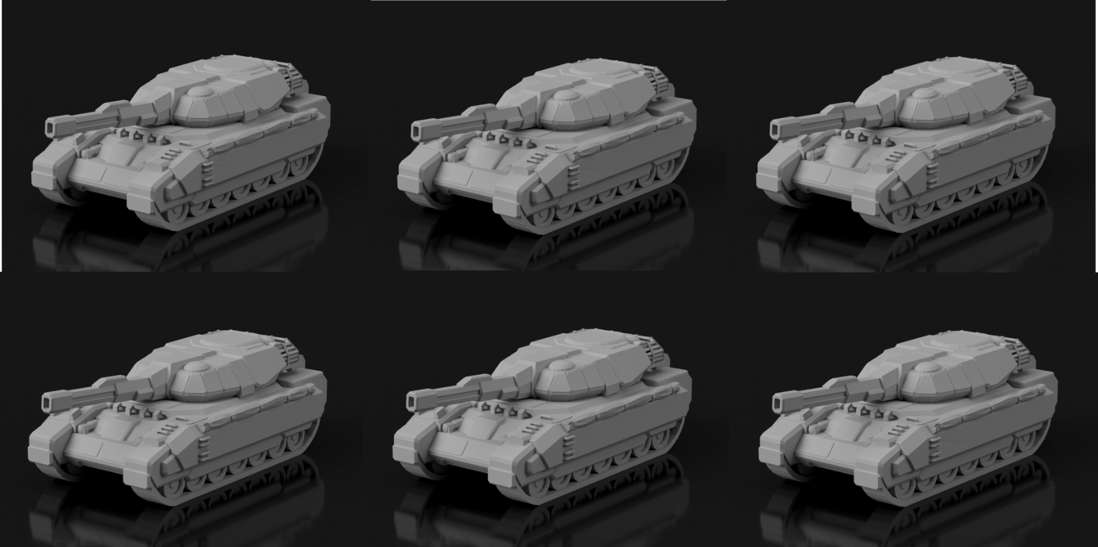 Battletech Alternative - Manticore Battle Tank x6 Pack w/ Hex Bases ...