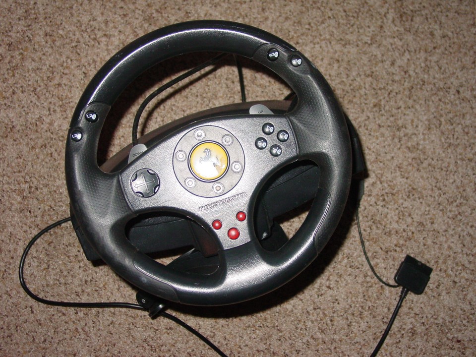 Thrustmaster Ferrari GT Experience Video Game PS3 PC Racing Wheel Only ...