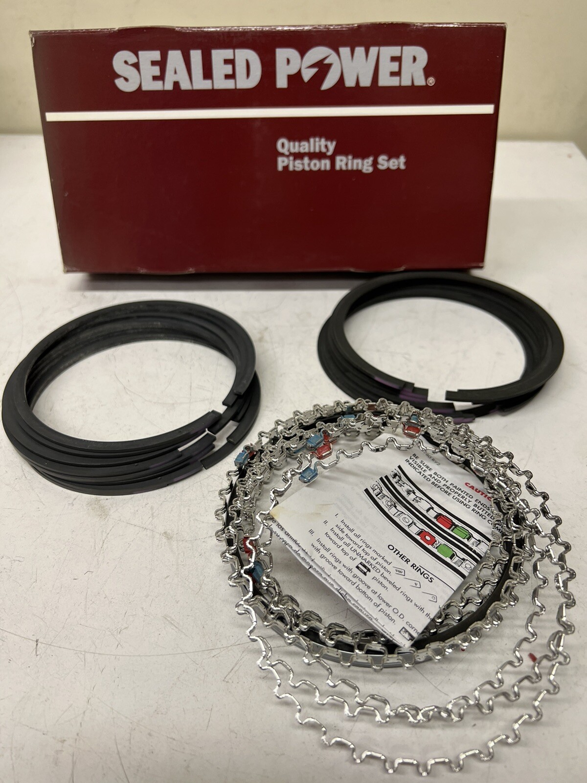 CHEVROLET SEALED POWER RING SET E-432X 2.8L - 173 - 3.5039 STD BORE | eBay