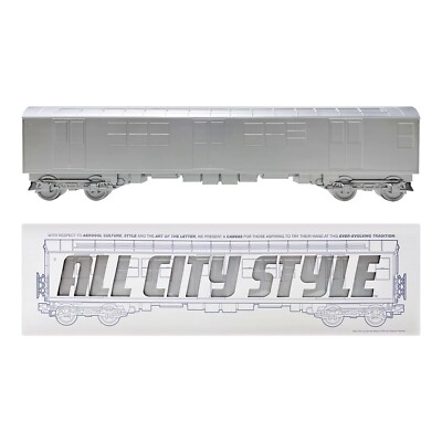 All City Style subway Half train car silver diy 20" Toy Model New ...