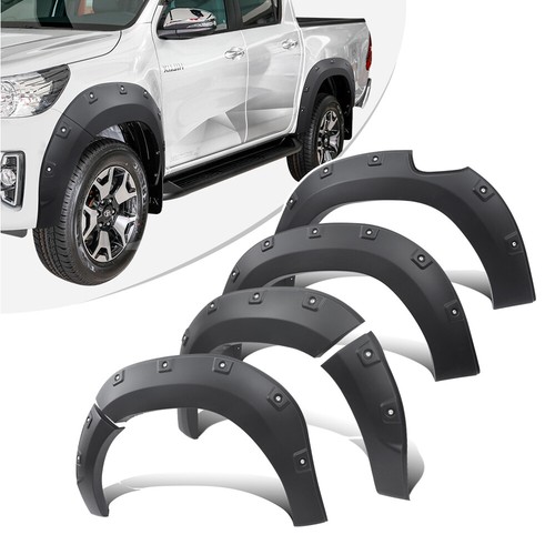 6PCS Wheel Arche Fender Flares Kit for Toyota Hilux 2018-2020 MK8 ...