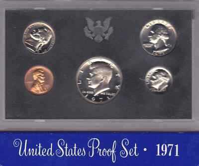 1971-S Clad Proof Set U.S. Mint Original Government Packaging OGP | eBay