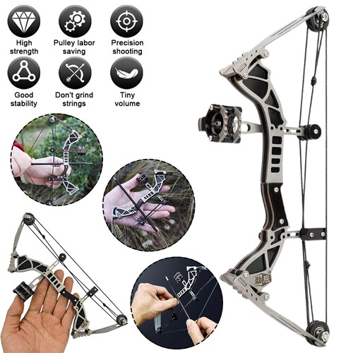 9.3" Mini Compound Bow Kit Children Toy Gift Archery Target Arrows ...
