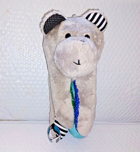 Whisbear The Humming Bear Baby Soother Gray Soft Crinkle Plush Magnetic ...