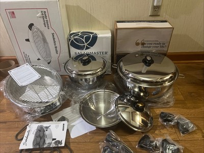 Saladmaster Cookware Limited ed. 12 , 6 Stock Pot Mini Wok Smokeless ...