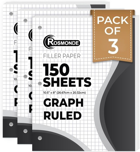 Graph Paper 3 Pack, 450 Sheets, 4x4 Grid 3 Pack (450 Sheets), | eBay