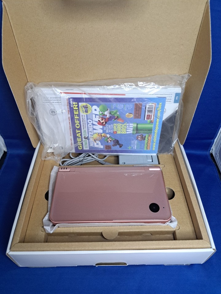Nintendo DSi XL Metallic Rose In Box - Missing Big Stylus - Tested ...