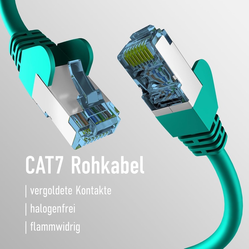 EFB-Elektronik RJ45 Patch Cable with CAT7 Raw Cable Green 30 m | eBay