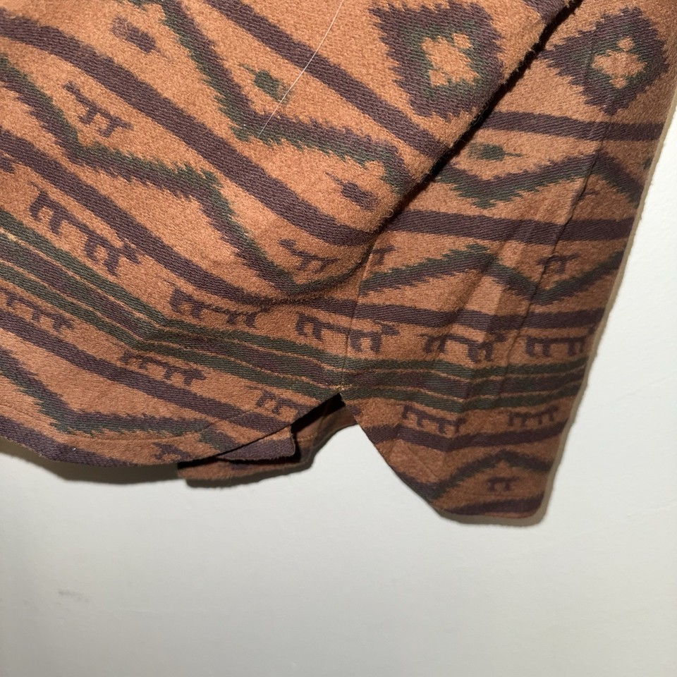 RIFT VALLEY/Adventurer Knitwear AZTEC Heavy Flannel Shirt Shacket XL ...