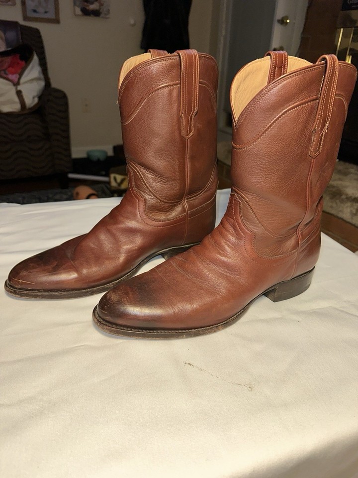 Tecovas The Earl Cowhide Hazelnut Leather Roper Boot Men Sz US 12.6D ...