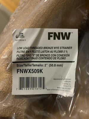 FNW FNWX509K Bronze Water Wye Strainer 2" | eBay
