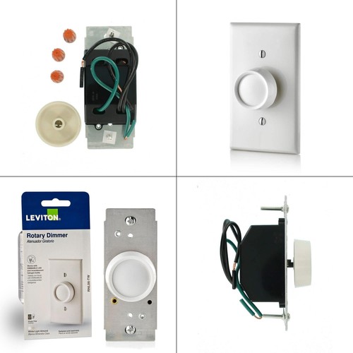Trimatron 600-watt Single-pole Universal Rotary Dimmer, White/light ...