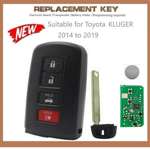 Transponder REMOTE CAR KEY Prox Smart Suitable for Toyota Kluger 2014 ...