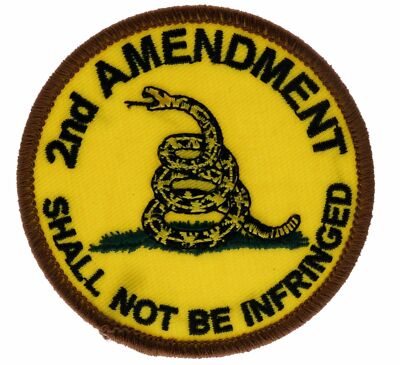 2nd Amendment Shall Not Be Infringed Snake 3 inch Patch IVAN F4D24C | eBay