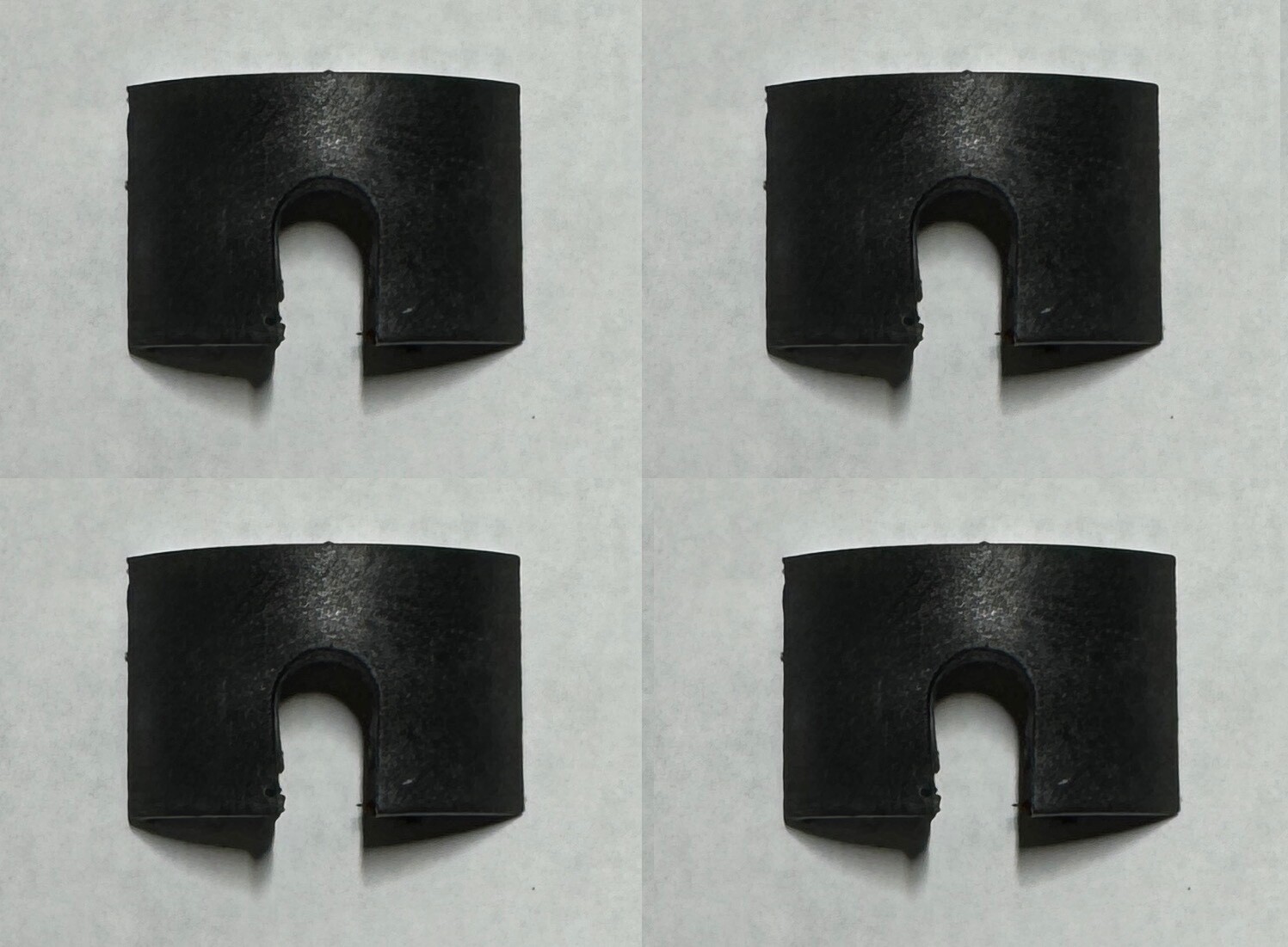 4x IKEA U-WEDGE ASSEMBLY WASHERS FOR BED FRAMES PLASTIC, BLACK Part ...