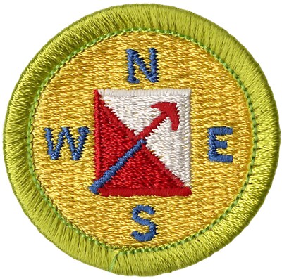 BSA ORIENTEERING MERIT BADGE CURRENT MINT NWT TYPE L SINCE 1910 BACK | eBay