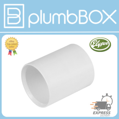Elysee 36mm White PVC Waste Pipe Coupling Straight Solvent Weld Fitting ...