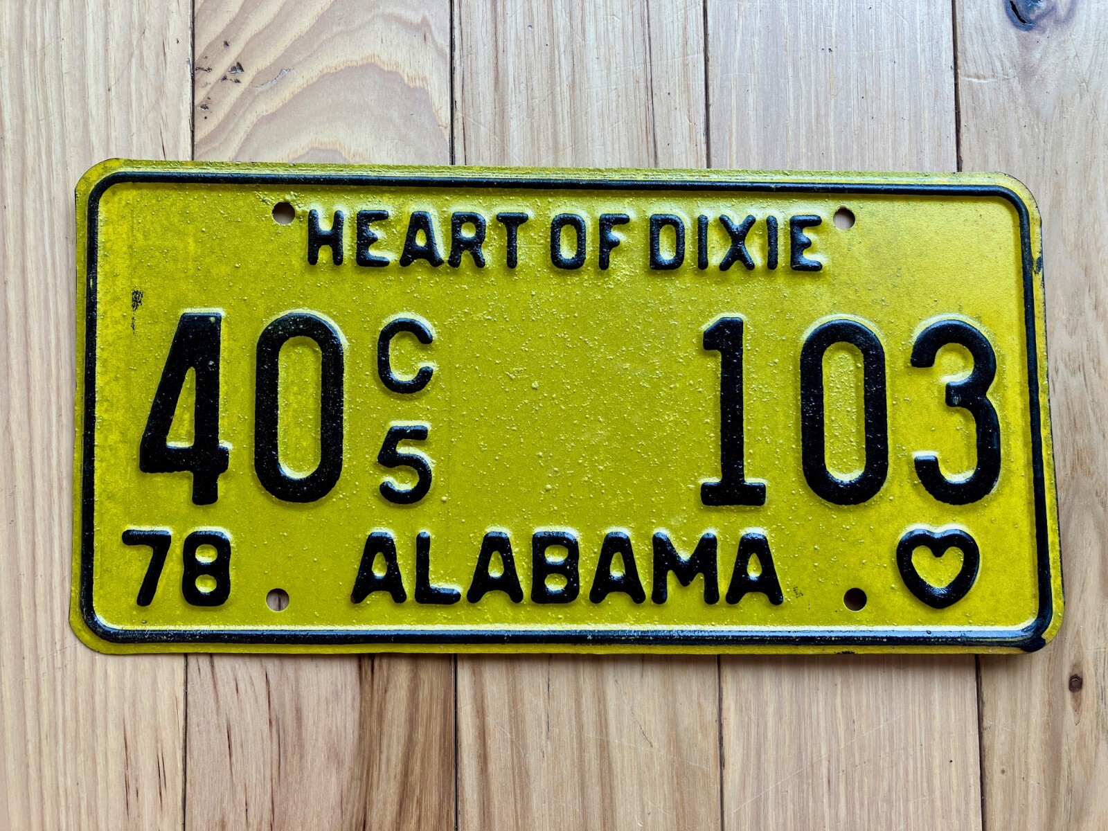 1978 Alabama Lamar County License Plate | eBay