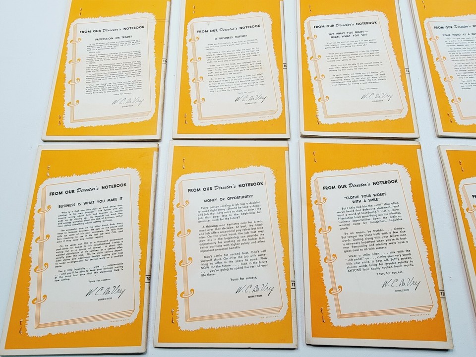 Vintage 1955 DeVry Technical Institute Electronics Course Books 20 ...