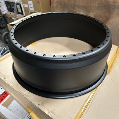 22”x 7”Inner Step Lip Barrel Satin Black fits 3pc. Wheel Esr,Asanti,ag ...