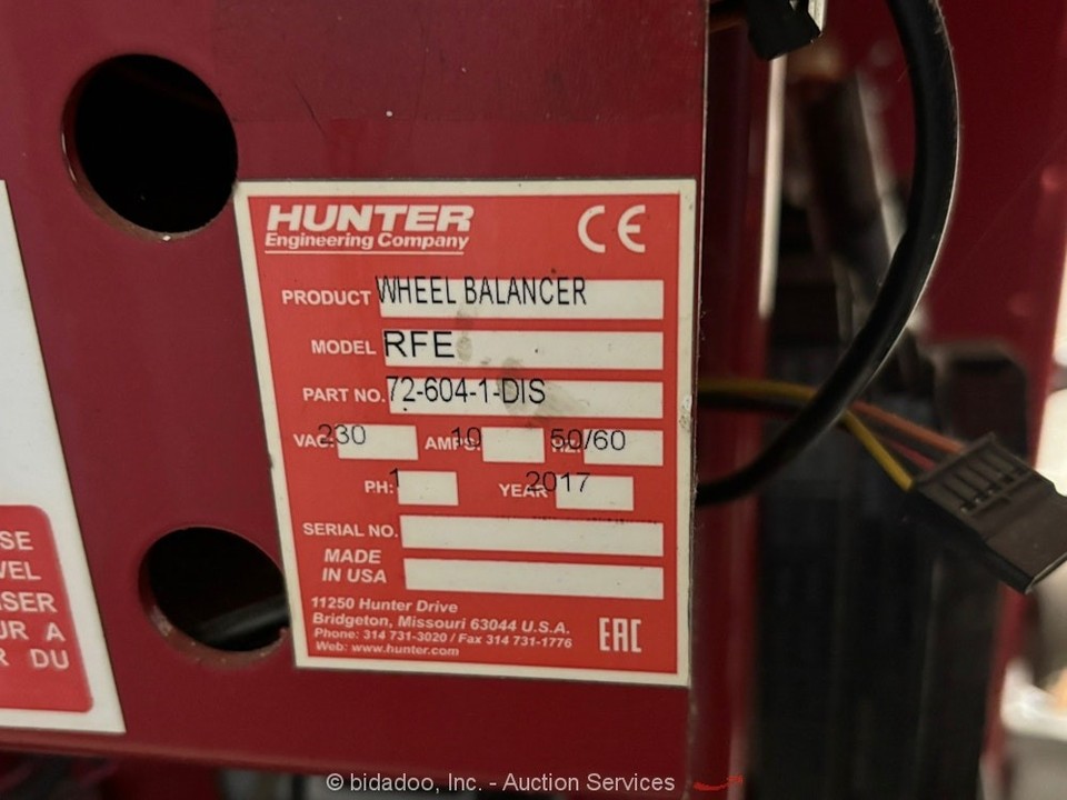 2017 Hunter Road Force Elite GSP9700 Wheel Balancer Tire Shop Equipment ...