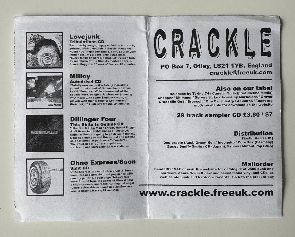 Milloy ‎Belt - Up UK 6-Track CD Mini-Album 2002 Crackle013 | eBay UK