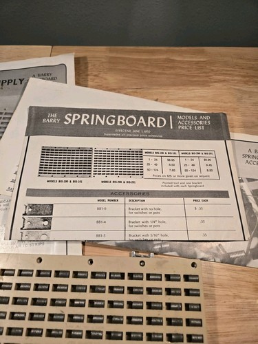 Springboard Prototyping Electronics Board BIS-101 Barry Instrument USA ...
