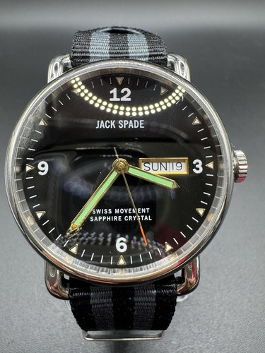 Jack Spade Men’s Watch Sapphire Crystal Swiss Movement New Battery Very ...