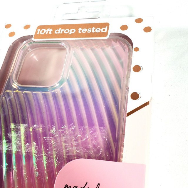 Fellowes Fashion Phone Case for iPhone 12 Pro Max Iridescent with ...