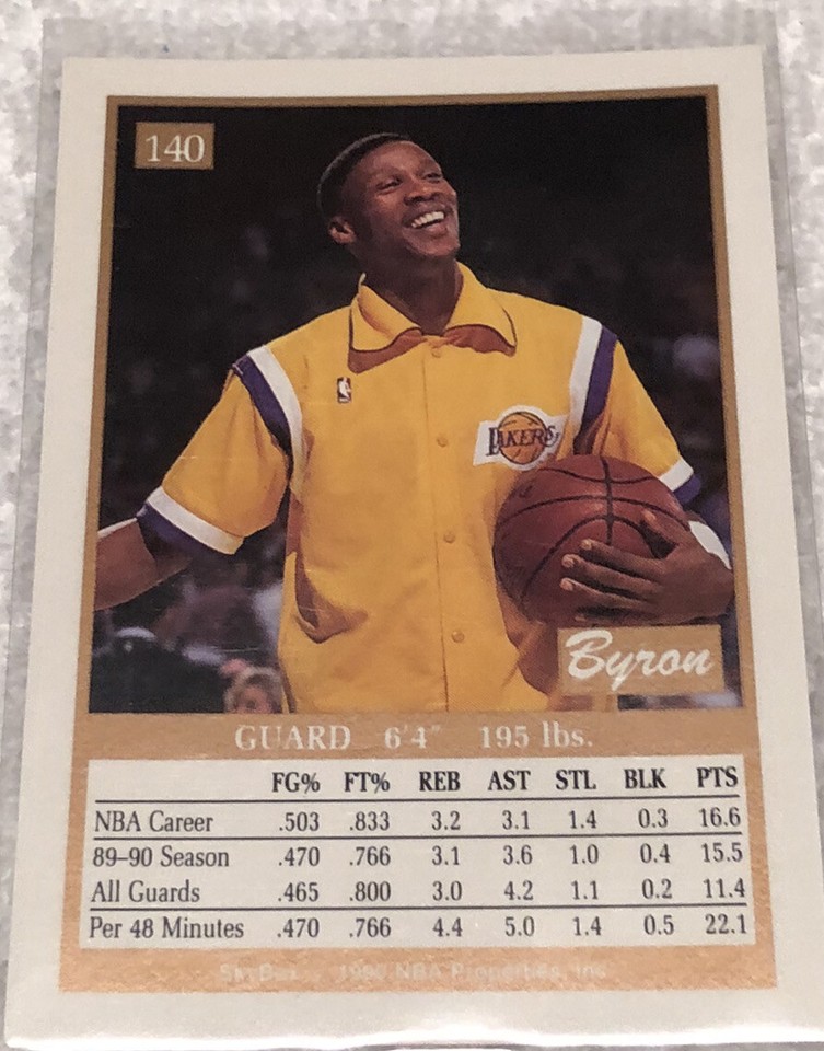 1990-91 SKYBOX BRYON SCOTT LAKERS Guard #140 | eBay