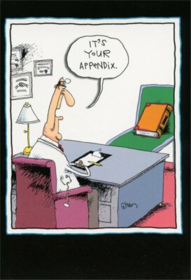 Your Appendix Funny McCoy Bros Get Well Card - Greeting Card by ...