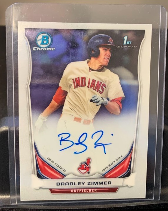 2014 Bowman Chrome Bradley Zimmer Auto (2 Cards) | eBay